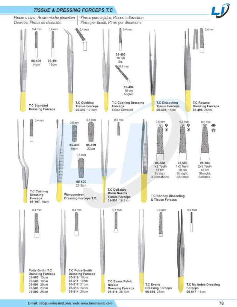 Dressing & Tissue Forceps – Welcome to Lumines Instruments